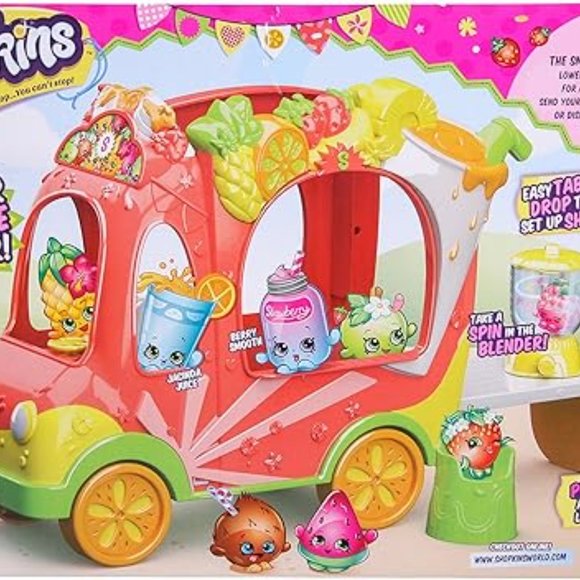 Shopkins | Toys | Shopkins Shoppies Juice Truck With Figures New | Poshmark